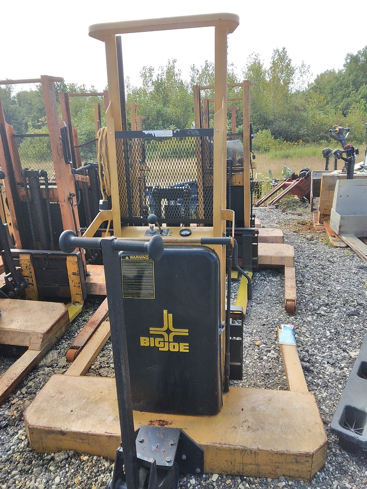 Big-Joe 2024-A5 2000LB Cap Manual Push Straddle Pallet Lift Stacker 60 ...