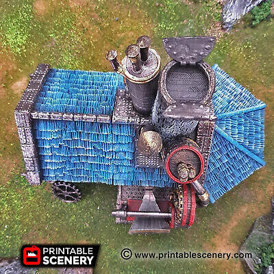 Dwarf Settlement Forge by Makers Anvil, 3D Printed Tabletop RPG Scenery ...