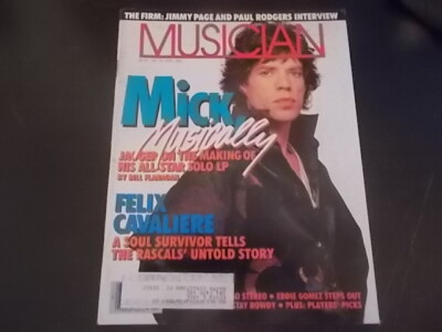 Mick Jagger, The Blasters, Jimmy Page - Musician Magazine 1985 | eBay