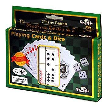 PLAYING CARDS 2PK AND 5 PCE DICE -SHUFFLE CLASSIC 4895154329802 | eBay
