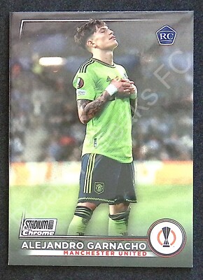 Alejandro Garnacho RC MAN UNITED 2022-23 Topps Stadium Club Chrome Base ...