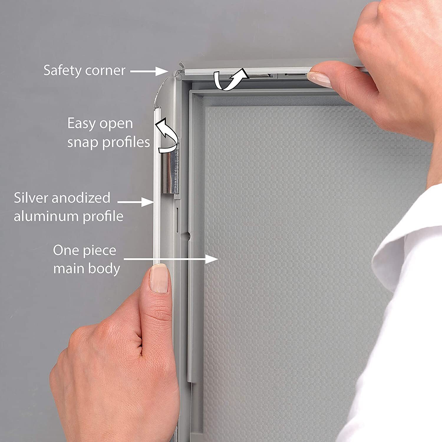 White Snap Frames Poster Clip Holders Displays Retail Notice Board-A1/A2/A3/A4 | eBay UK