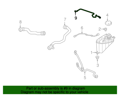 17129844478 - Hose Cylinder Head-expan - BMW for sale online | eBay