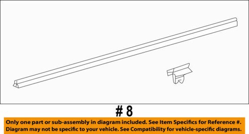 68173-60050 Toyota Weatherstrip, rear door glass, inner rh 6817360050 ...