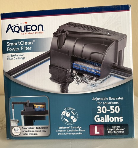 Aqueon Aquarium Tank SmartClean Power Filter 30-50 Gallon Large TORN ...