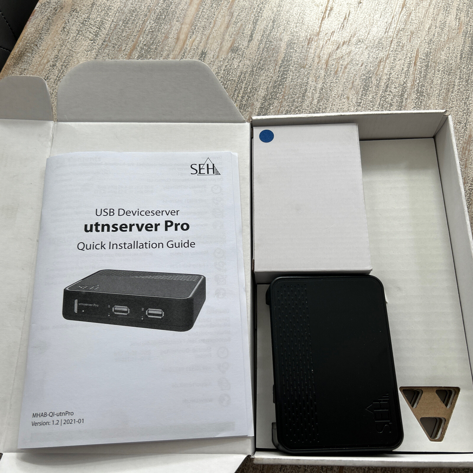 SEH W127361832 M05130 utnserver Pro print server Ethernet LAN Black E ...