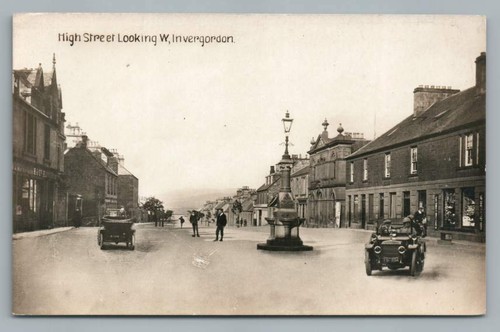 High Street INVERGORDON Scotland RPPC Rosskeen Antique Real Photo ...