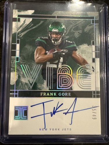 2024 Panini Impeccable - Frank Gore - Vibe Auto (On Card) /49 - #VS-FGE ...