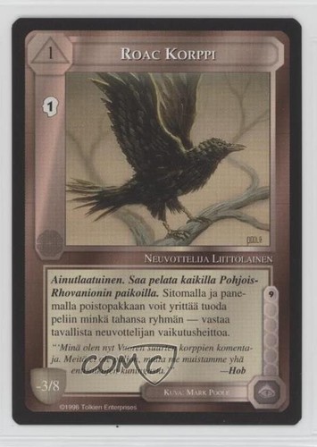 1995 Middle Earth CCG - The Wizards Finnish Limited Roac the Raven # ...