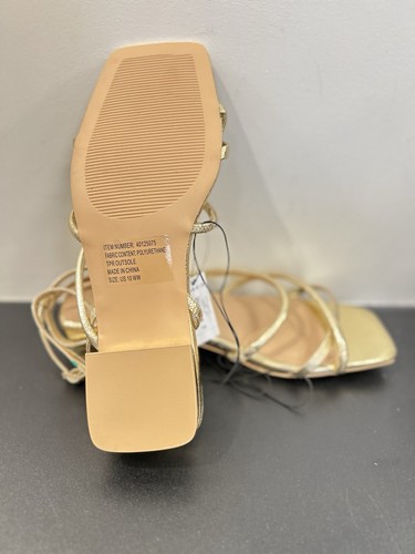 Torrid Women’s Strappy Micro Heel Gold Size 10 | eBay