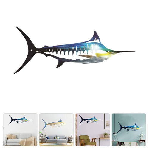 Marlin Wall Decor Coastal for Home Natural Ornament Garden Decoration ...