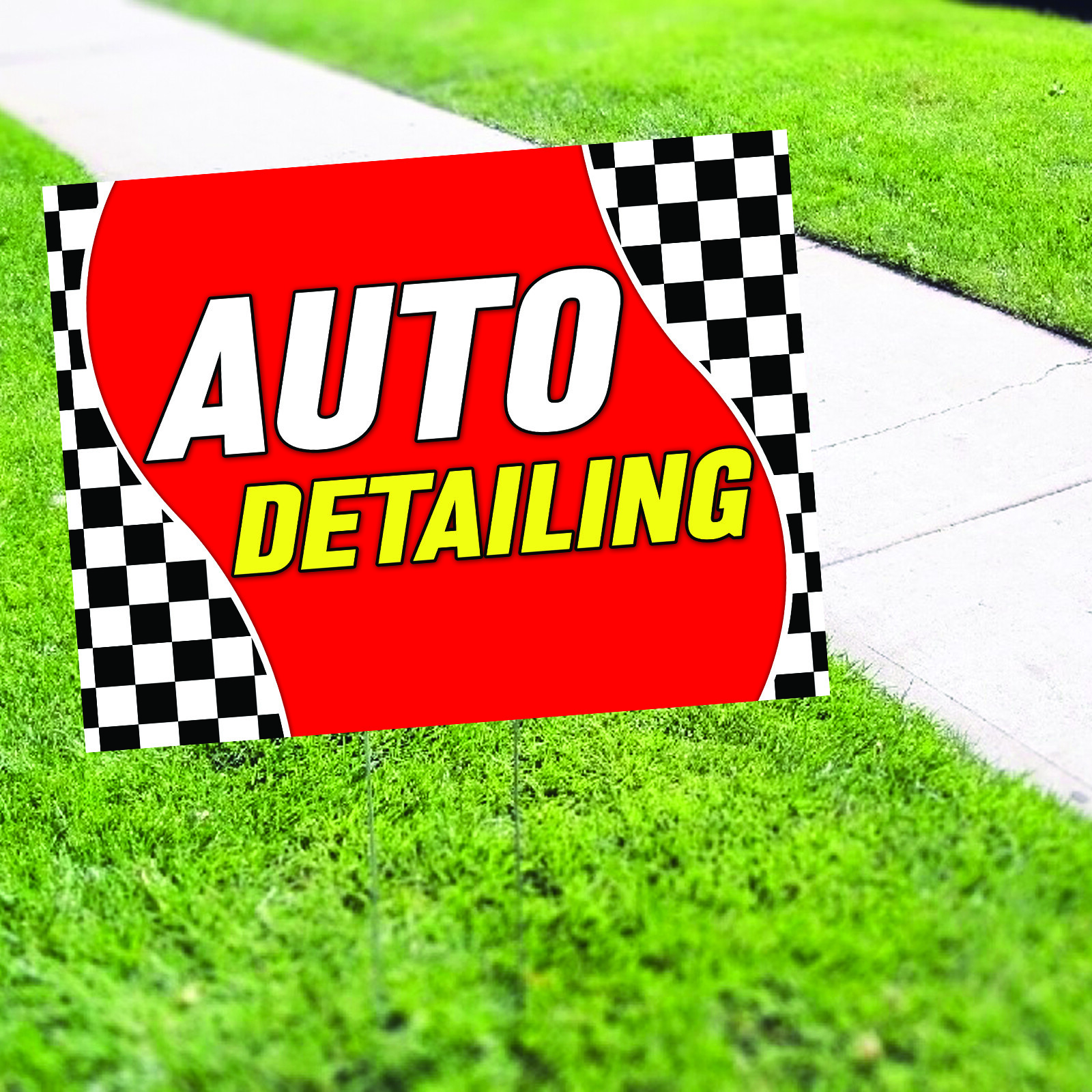 Auto Detailing Plastic Novelty Indoor Outdoor Coroplast Yard Sign | eBay