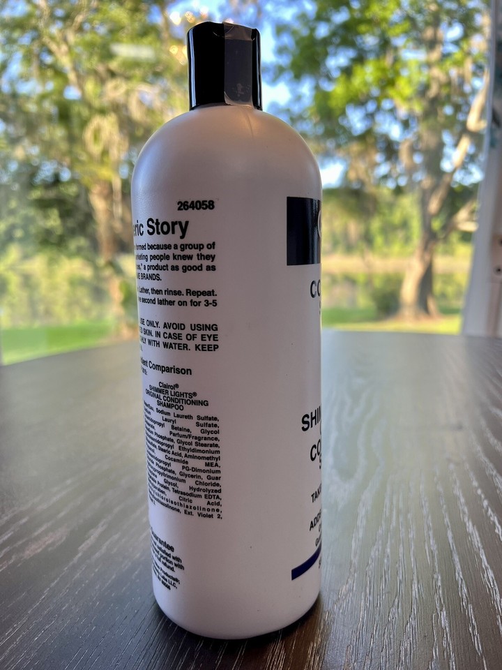 Generic Value Products Conditioning Purple Shampoo compare to Clairol ...