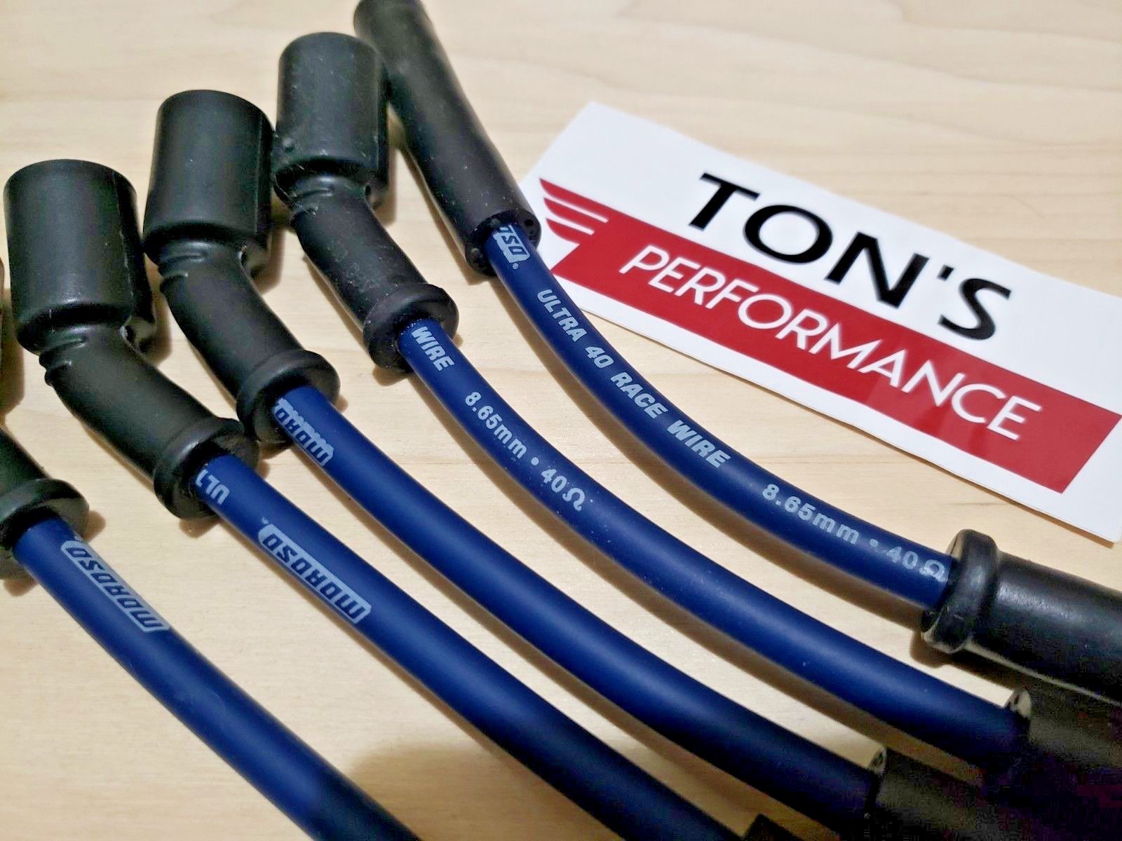 MOROSO RACE 8.65mm LS1 BLUE Spark Plug Wire Set Corvette Camaro Z28 ...