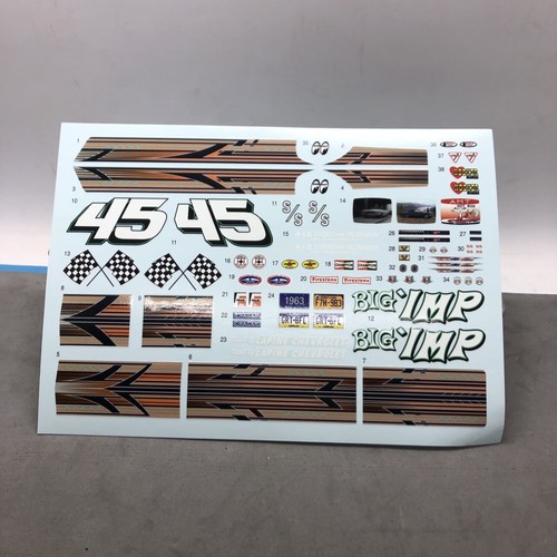 FOB Custom Paint Panels 63 Chevy Impala SS DECAL SHEET 1:25 AMT LBR ...