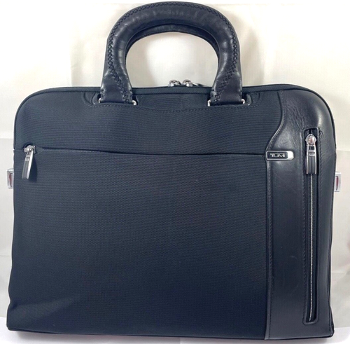 Tumi Arrive Seville Slim Briefcase Laptop Bag Ballistic Nylon 25612D ...
