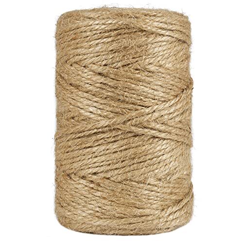 3mm Twine, 328 Feet Garden Twine Heavy Duty 3Ply Natural Jute String ...