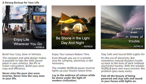 WZRELB 2500w Pure Sine Wave Power Inverter DC12v to AC110v 120v home ...