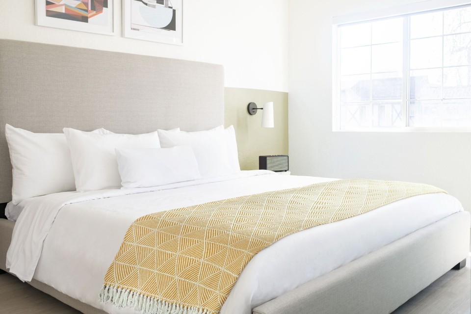 Throw Blanket for Sofas Couch Bed Runner Scandi Woven Soft Cotton Zahra ...