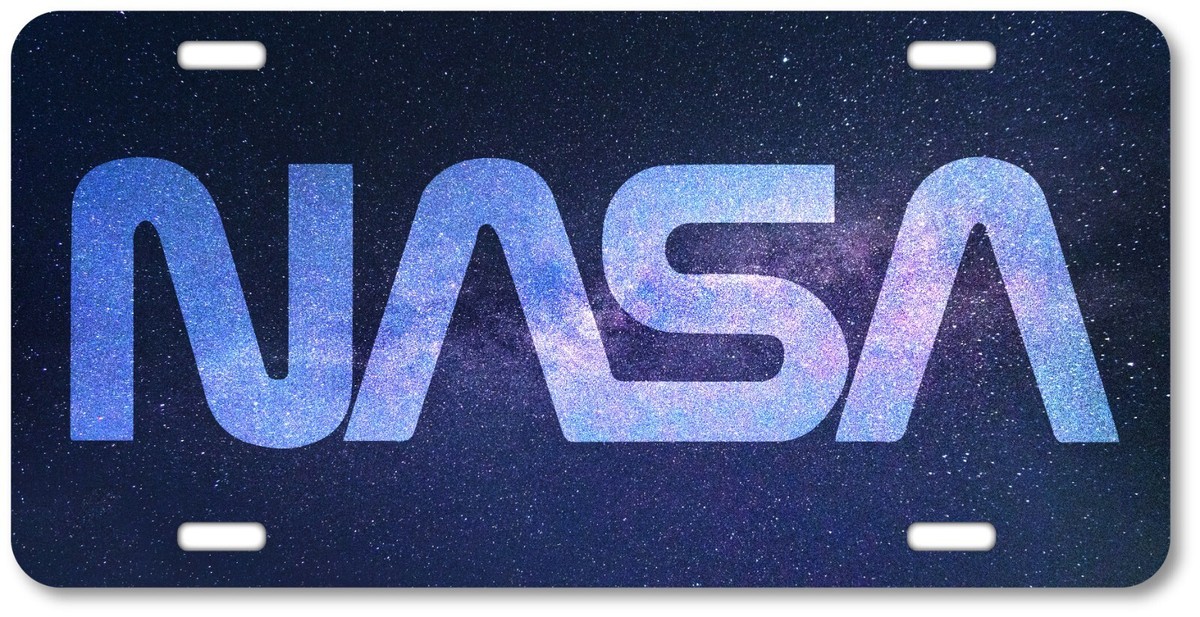 Nasa Worm License Plate