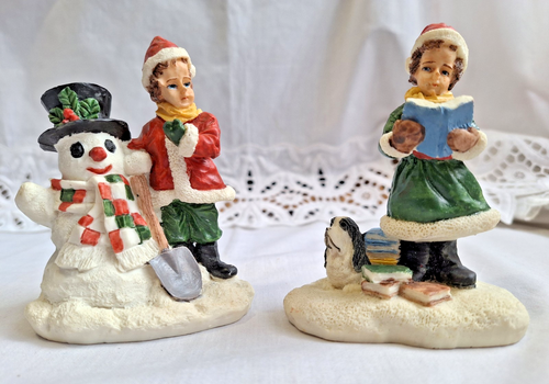 Vintage Brinnco Polystone Snowman Caroler Figures Gee Bee Store | eBay
