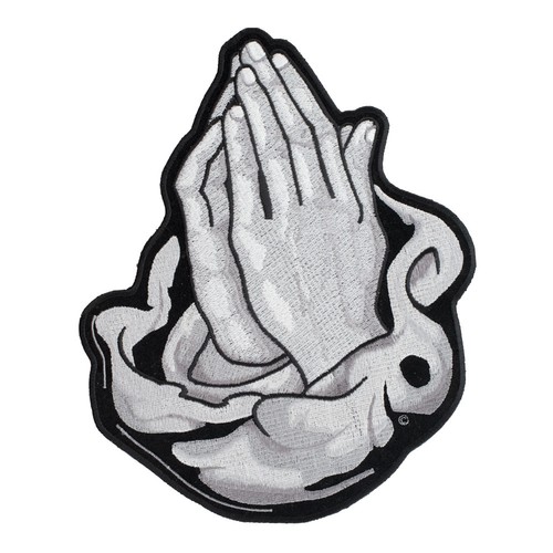 Subdued Praying Hands Patch, Christian Biker Back Patches | eBay