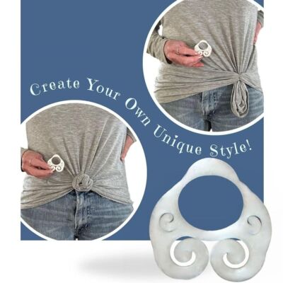 Clothes Tighten Clothing Shirt Clip Fixed Buckle Knotted Buckle Ring ...