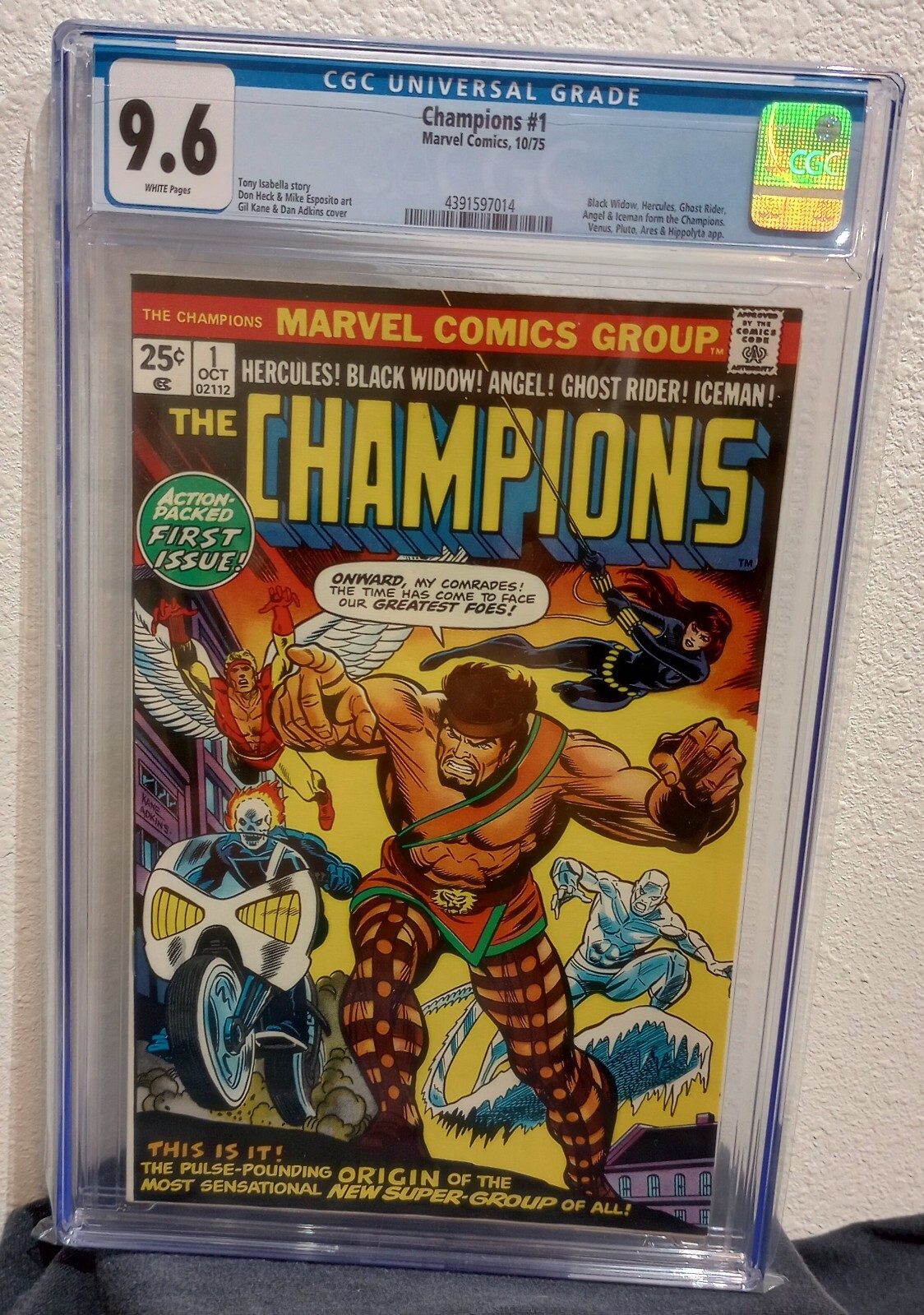 Champions #1 First App. CGC 9.6 1975 Black Widow, Hercules, Ghost Rider ...