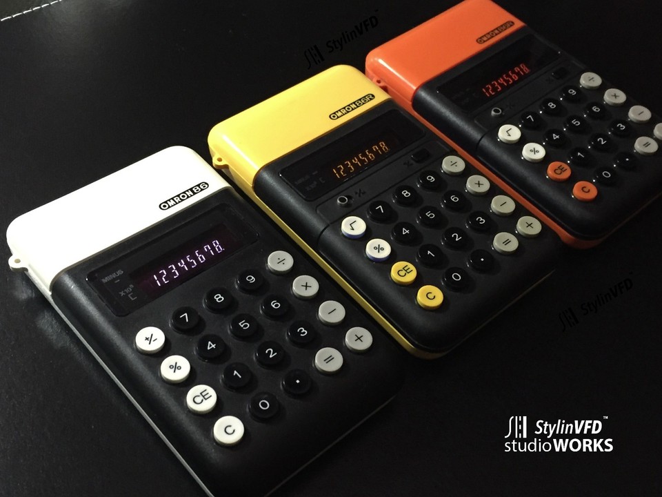 VFD Display Color Filter-TechBlue-For vintage Calculator CASIO,TOSHIBA ...