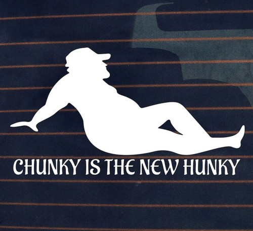 FAT MAN Sticker Vinyl Decal Chunky Hunky PHAT GUY Car Window Bumper UTE ...
