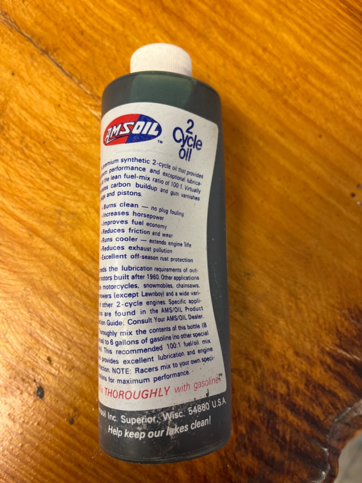 Vintage AMSOIL Synthetic 2-Cycle Two Stroke 8 oz. Oil Bottle | eBay