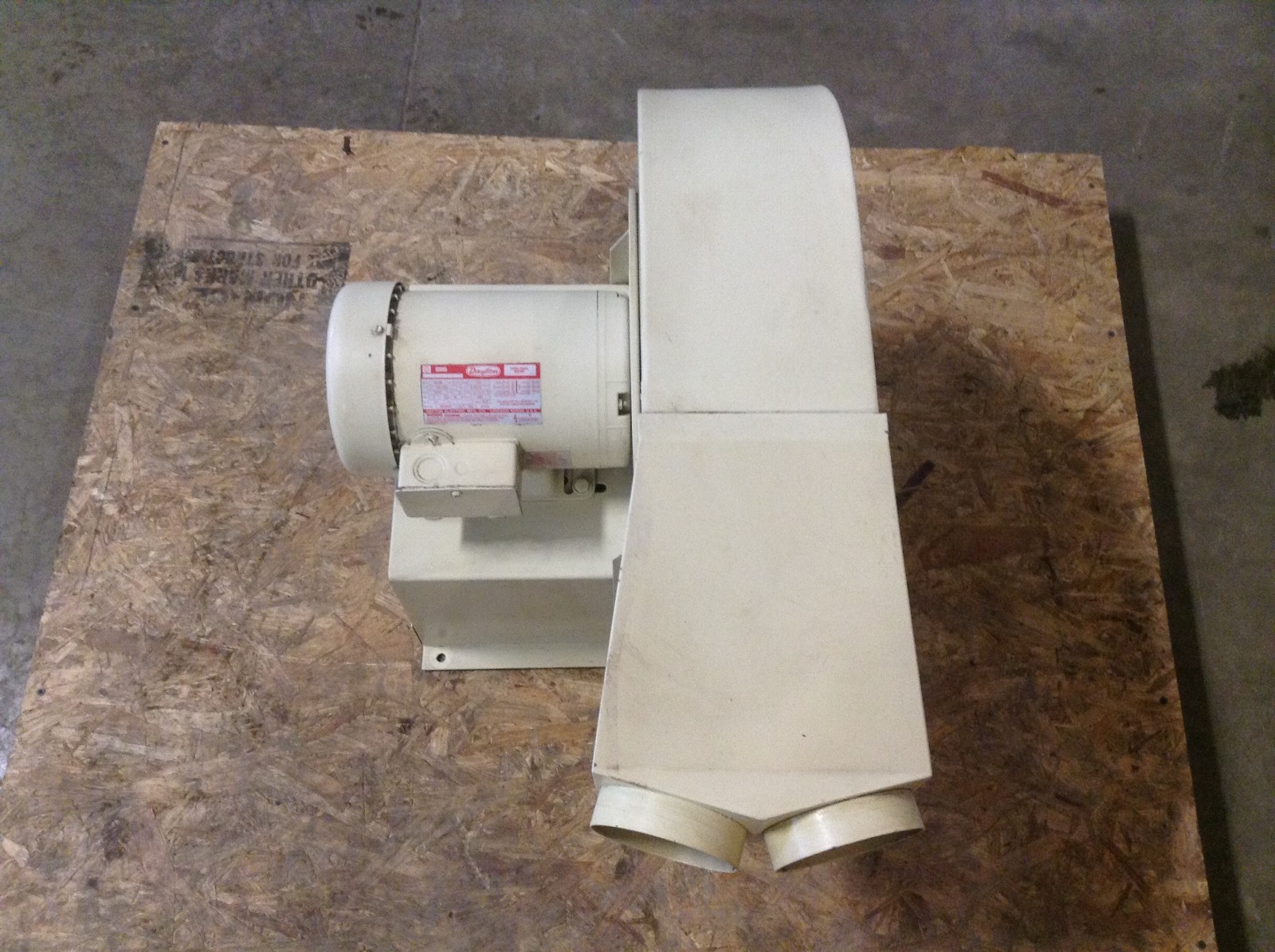Dayton Grainger 4C119 Blower Duct 3N286B 1 1/2 HP Motor 230/460 VAC | eBay