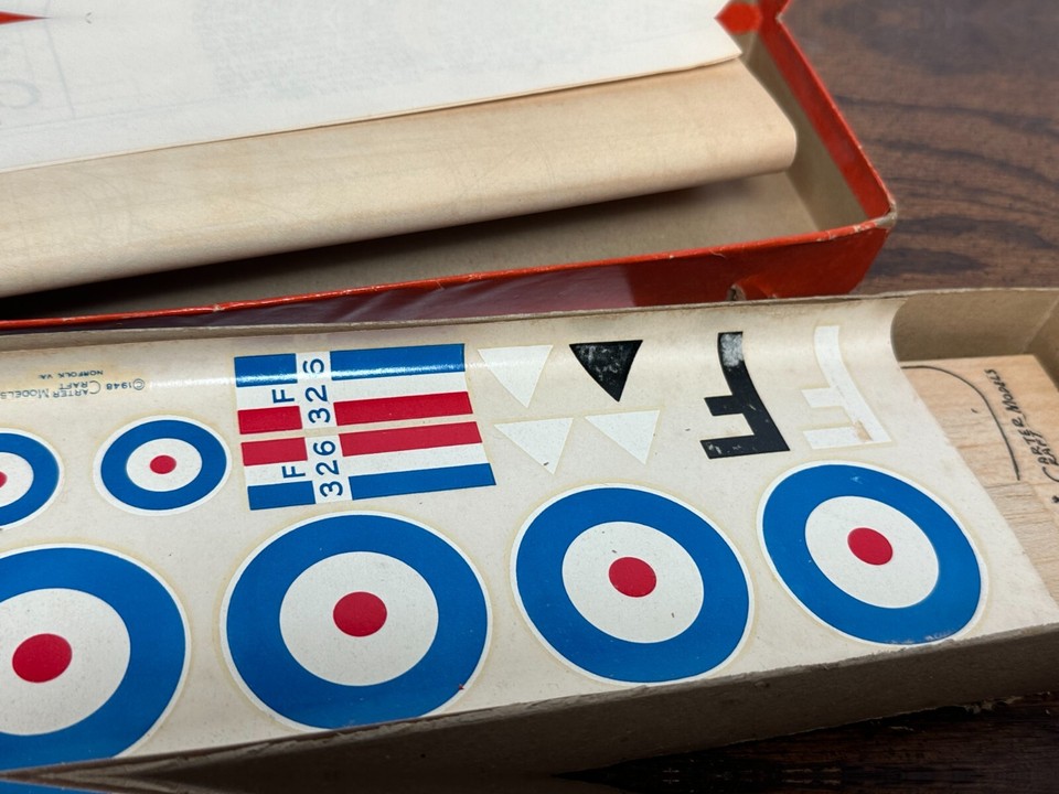 1948 Carter Craft Model Airplane World War 1 Camel Balsa Wood Vintage ...