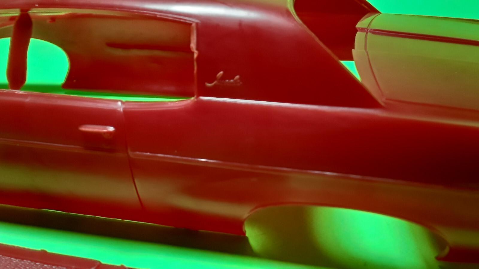 AMT 70 1970 Chevy Impala 1/25 Bare Body Shell Core Support Firewall Red ...
