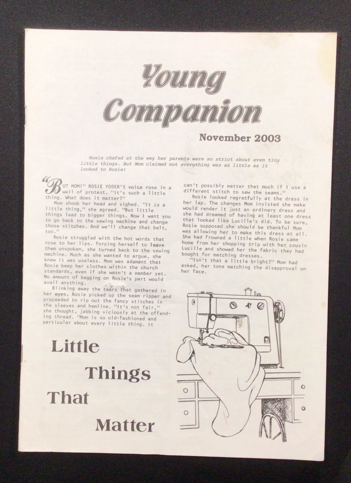 2003 Full Year- Young Companion Magazines- Amish Owned and Published | eBay