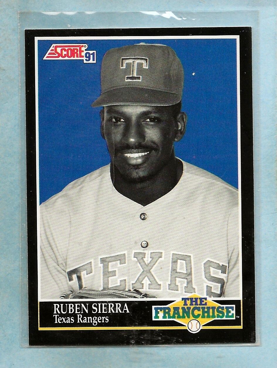 RUBEN SIERRA - 1991 Score "The Franchise" - #859 - Rangers - Comb ...