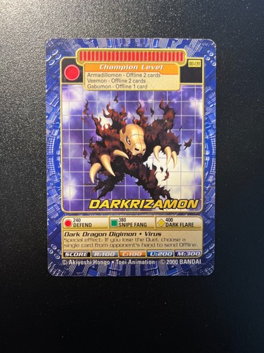 Digimon Digi-Battle Card Game Booster Series 3 Darkrizamon BO-139 | eBay