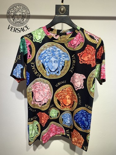 New Authentic Versace mens Round neck T-shirt Size XXL P-007 | eBay