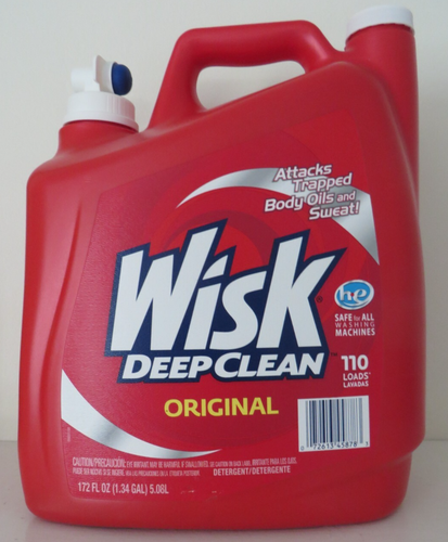 Wisk Deep Clean Original Liquid Laundry Detergent 110 Loads, 172 oz. | eBay