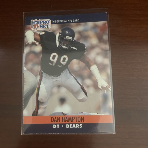 1990 NFL Pro Set Dan Hampton Error (DE) & Correct (DT) Position Cards ...