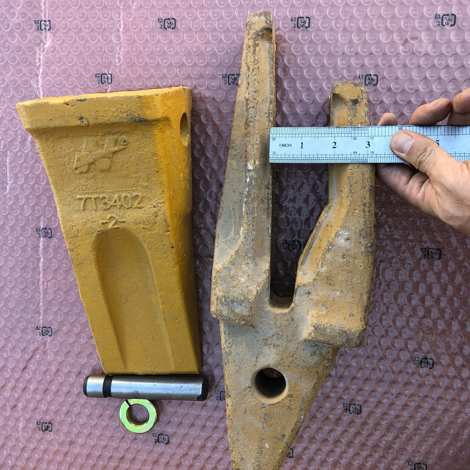 7t3402 adapter ,teeth ,pin ,lock fits caterpillar j400 style 7t-3402 ...