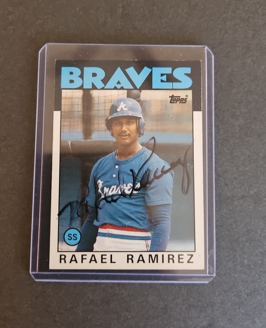 1986 Topps Baseball Card Rafael Ramirez A Atlanta Braves #107 ...