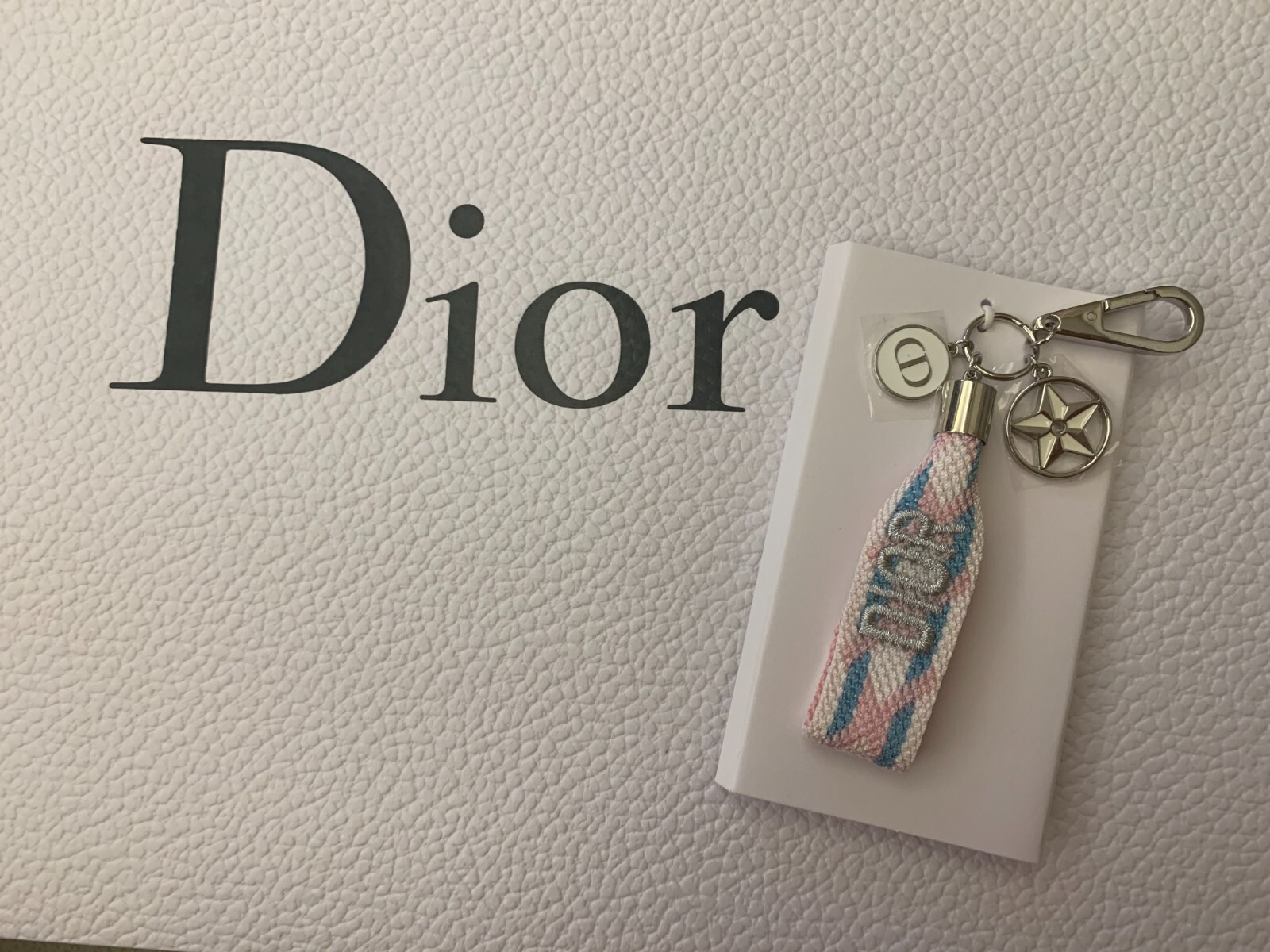 DIOR ACCROCHE-SAC HANDBAG HOOK Logo Keychain in Gift Box | eBay