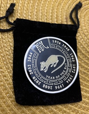 Year Of The Rat Ying Yang Poker Weight Commerative Coin 2” | eBay