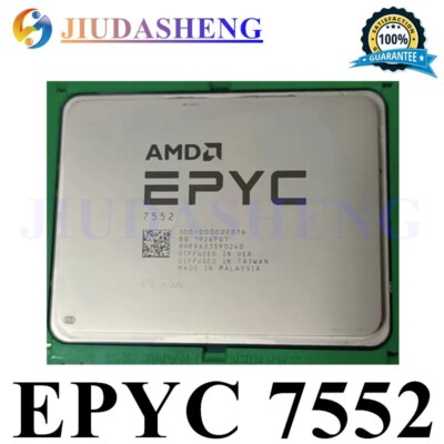 AMD epyc 7552 2.20ghz 48 core 96 threads sp3 100-000000076 CPU NO ...