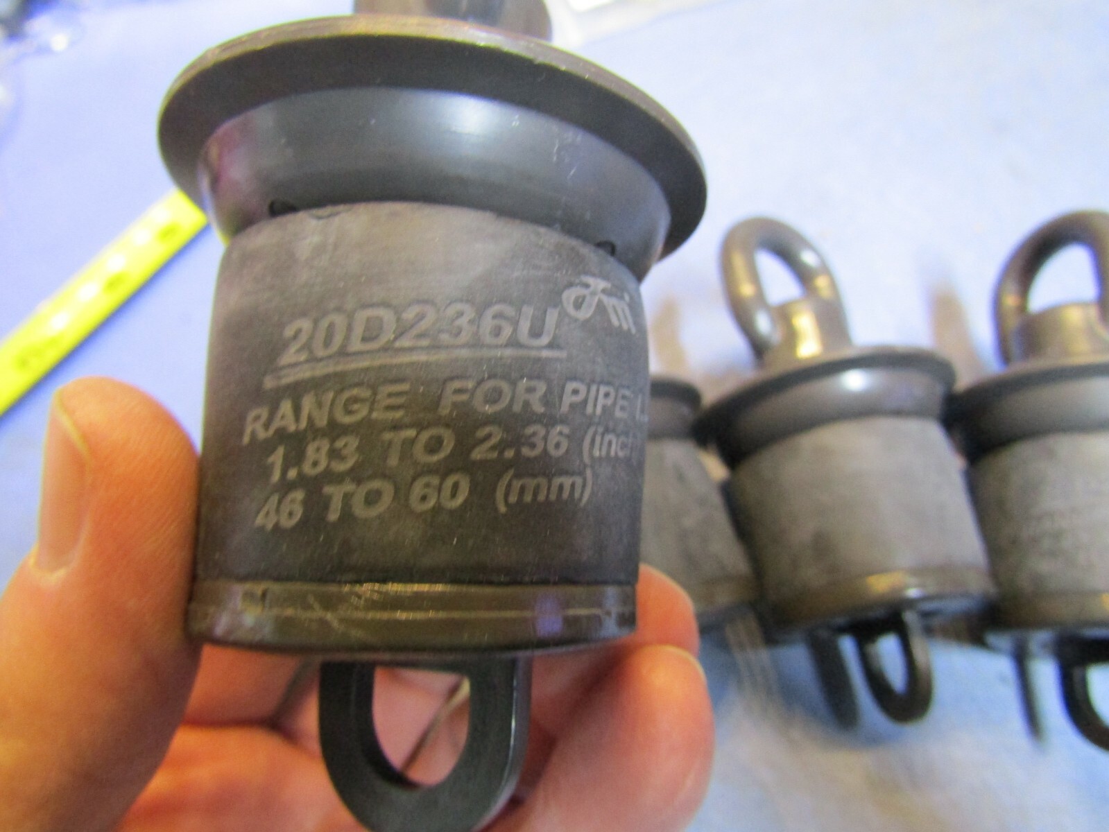 5 – Jackmoon 2" Blank Duct Plug 20D236U Range I.D. 1.83 to 2.36”. NEW ...