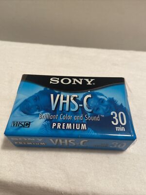 SONY VHS-C Video Tapes 30/90 Minute Premium Grade New Sealed | eBay