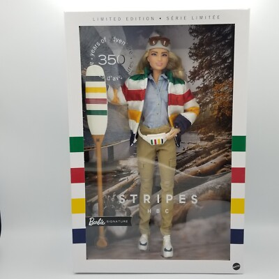 Hudson's Bay x Barbie 350th Anniversary HBC Stripes Doll Limited ...