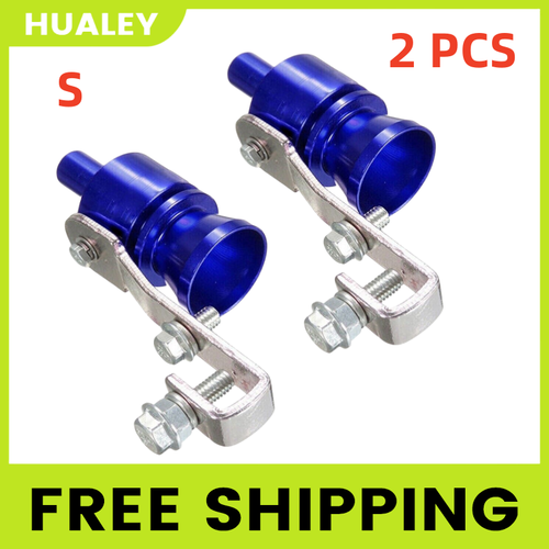 2 PCS Blue Universal Fake Turbo Sound Exhaust Whistle Valve Simulator ...