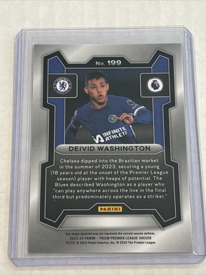 2023-24 Panini Prizm Premier League Soccer Deivid Washington Rookie ...